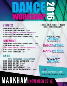 markham-schedule | Muskoka Dance Academy